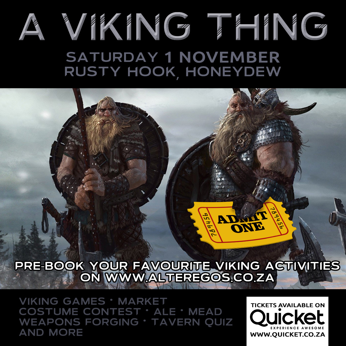 Pre-Registrations: A Viking Thing 2025 - Alter Egos